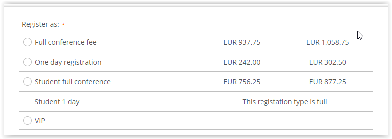 Step 2c: Setup Registration Types online – Eventure Helpcenter
