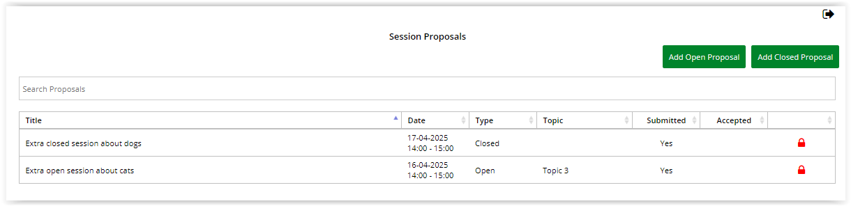Locked session proposal – Eventure Helpcenter