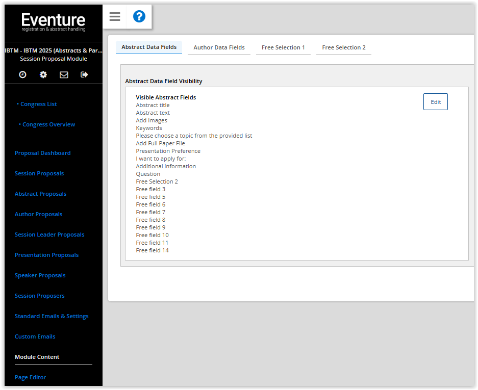 Step 1: activate and setup the session proposal module – Eventure Helpcenter