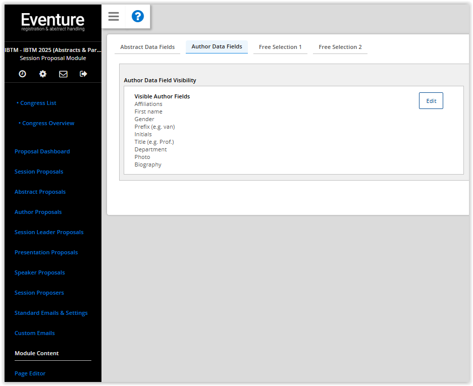 Step 1: activate and setup the session proposal module – Eventure Helpcenter