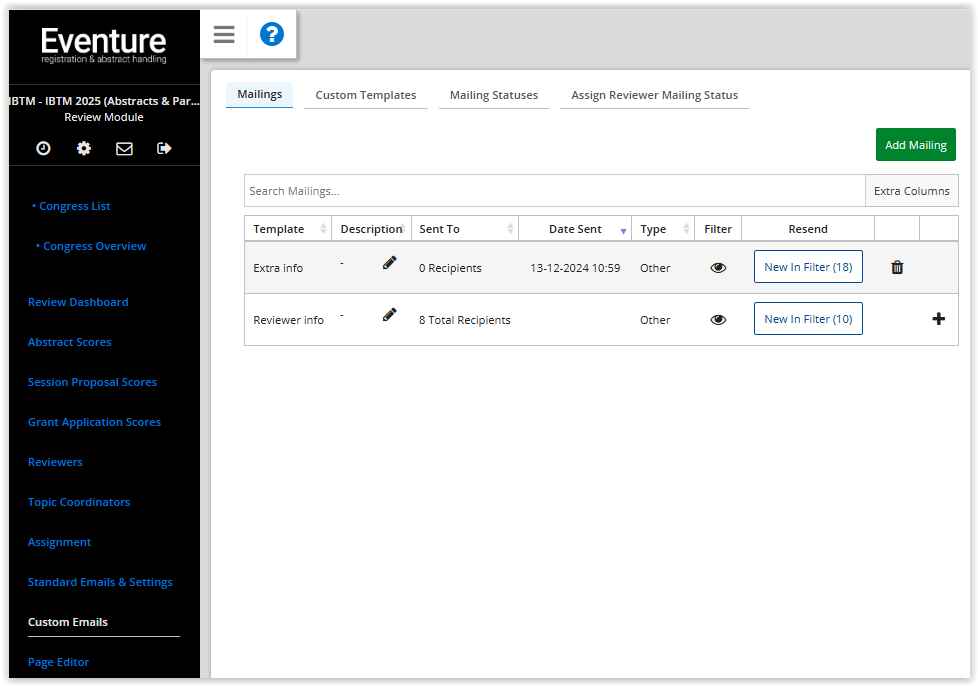 Step 5: Send reviewer letters – Eventure Helpcenter