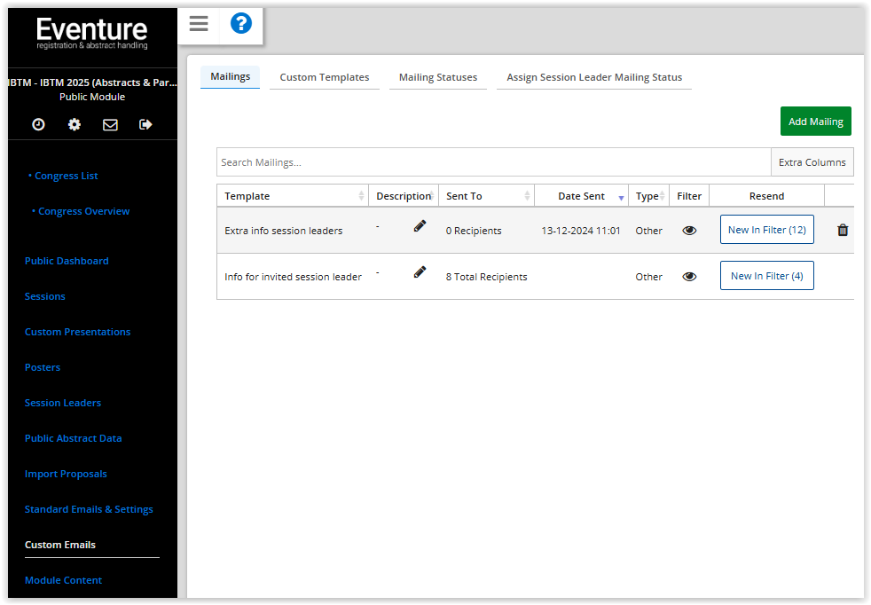Step 5: Send session leader letters – Eventure Helpcenter